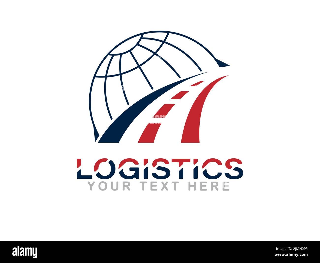 Logistics. Vector template for company logo, business and thematic ...