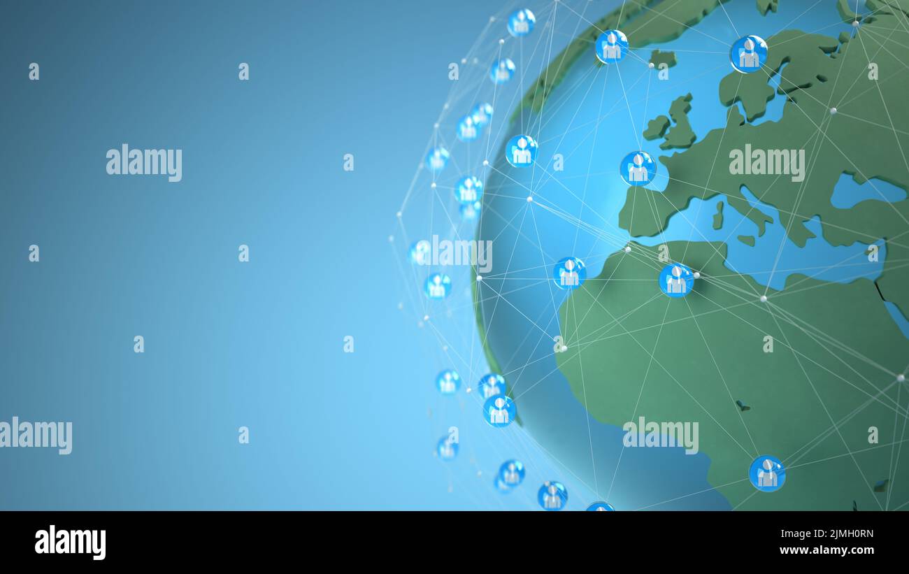 Global Connection Concept Stock Photo - Alamy