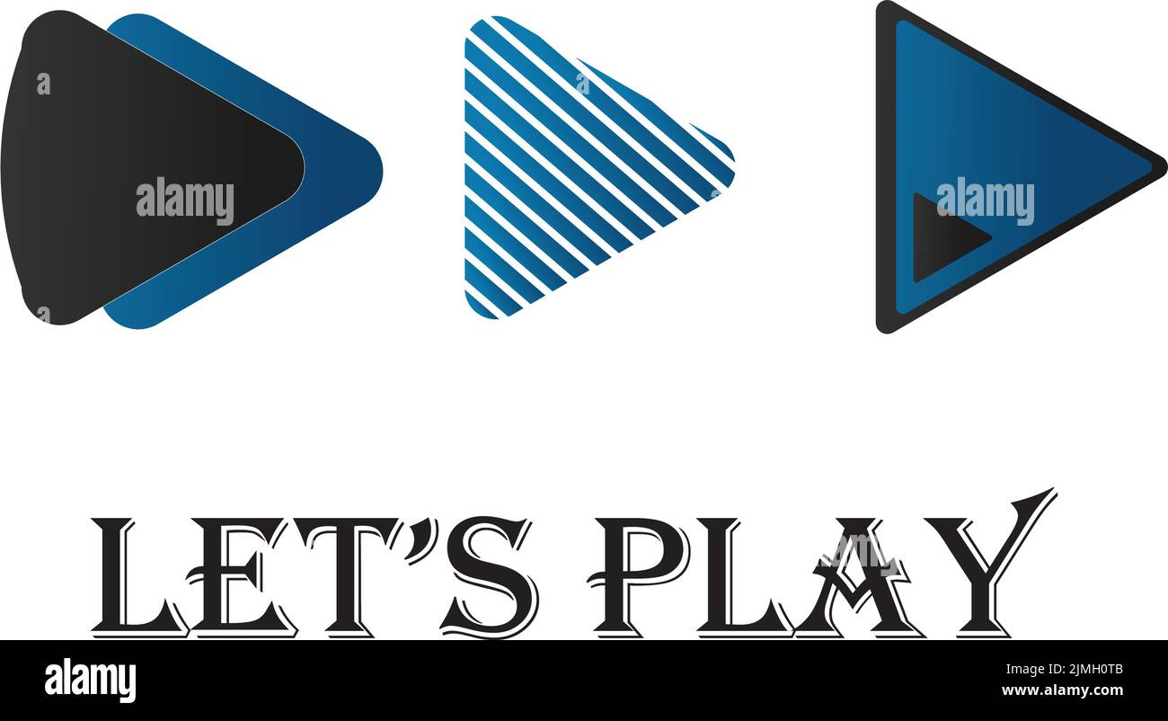 Multiple icons of Play Button. Play Button for web and app development ...