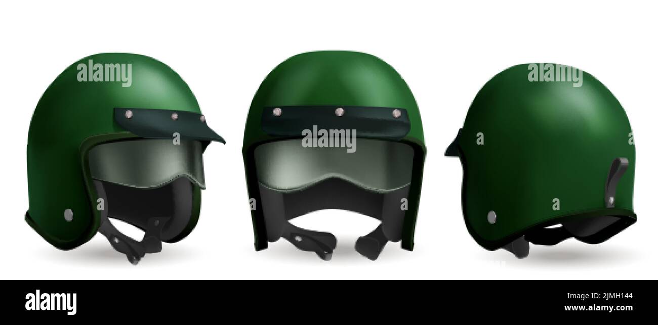 Motorcycle helmet for moto race and ride on scooter. Vector realistic ...