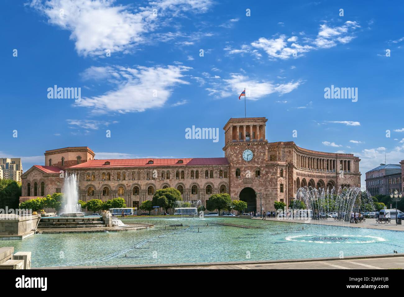 Yerevan republic square clock tower hi-res stock photography and images ...