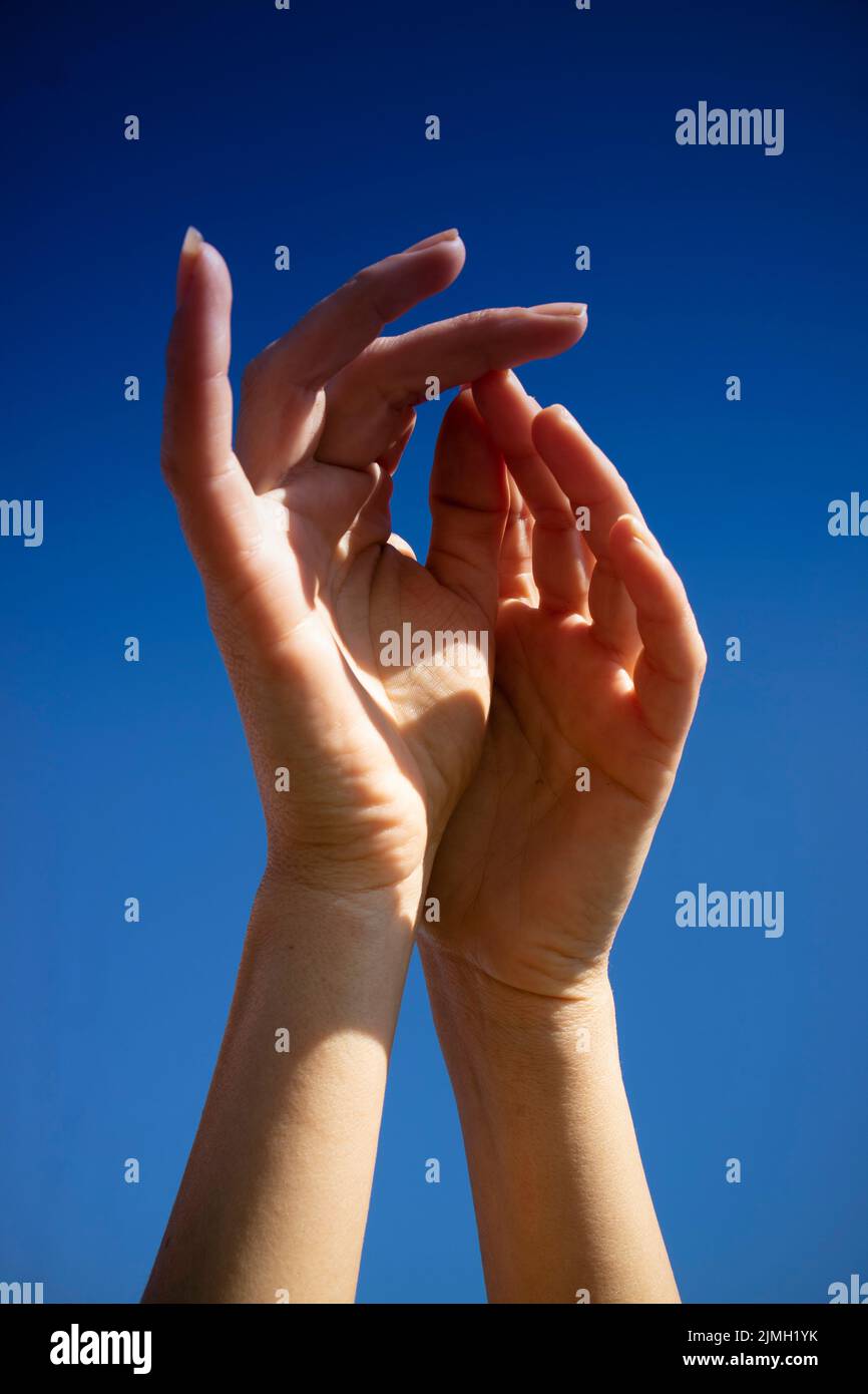 Blue female light hi-res stock photography and images - Alamy