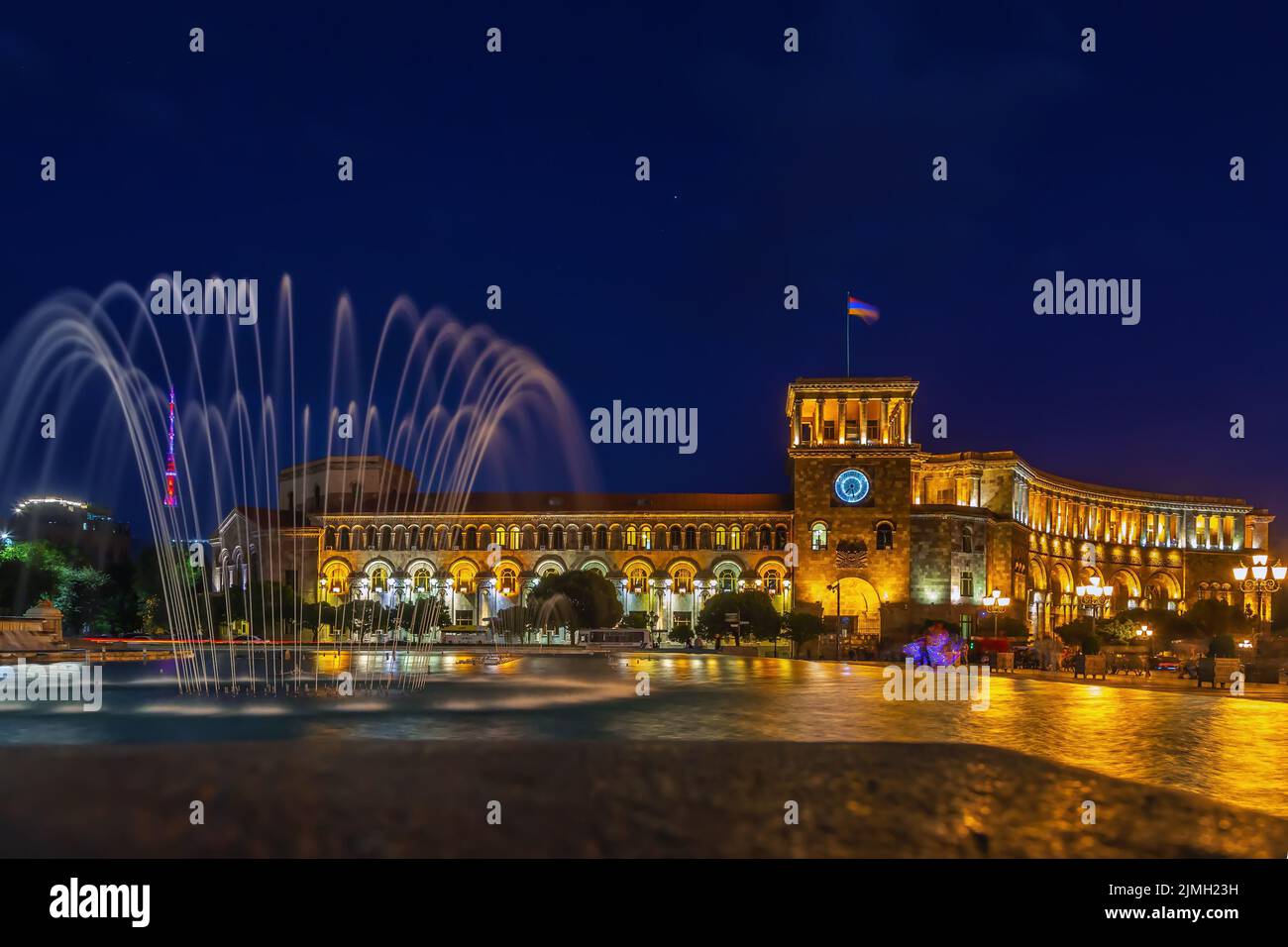 Yerevan republic square clock tower hi-res stock photography and images ...
