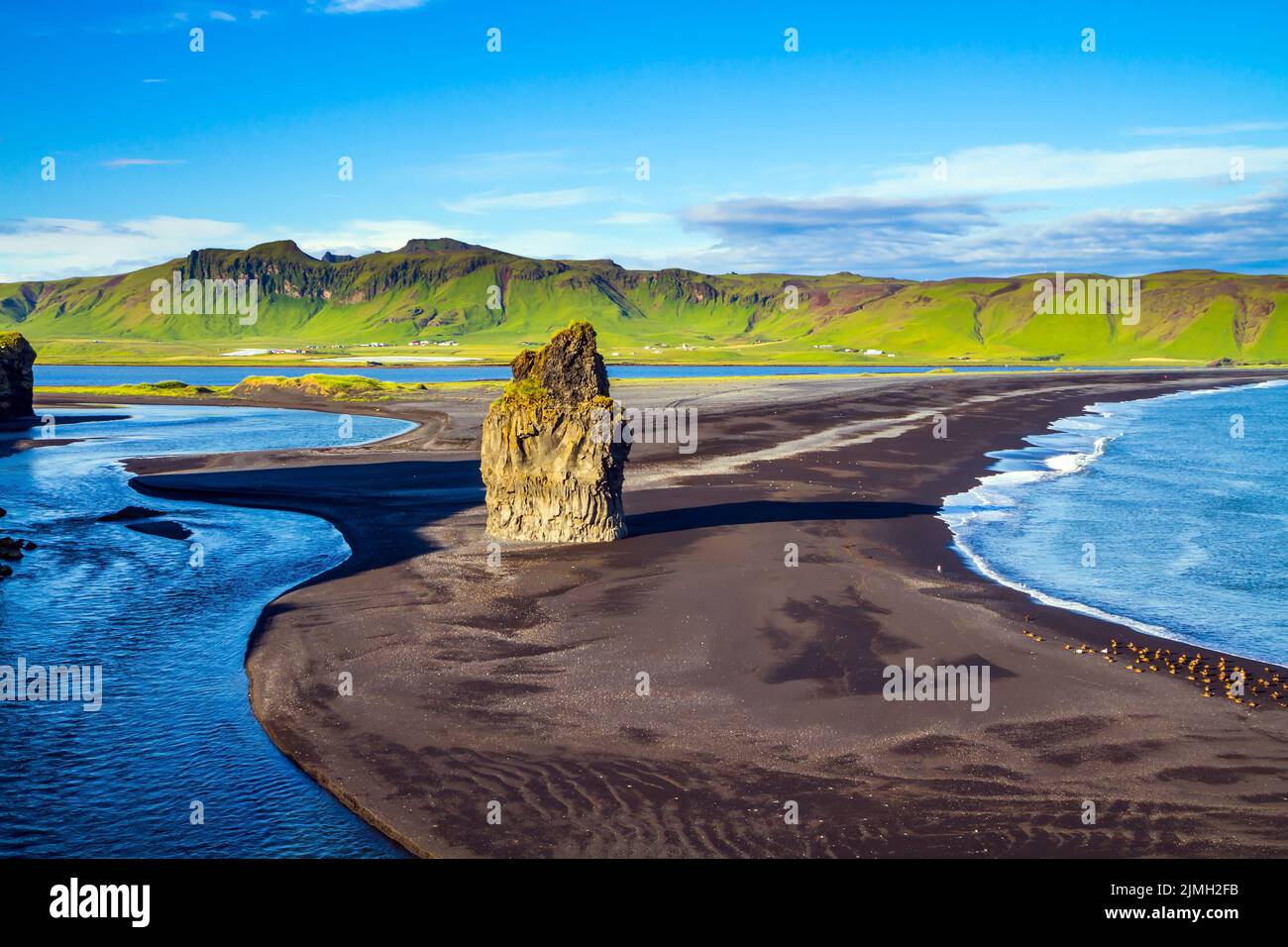 Giant lonely rock - Palm Stock Photo - Alamy