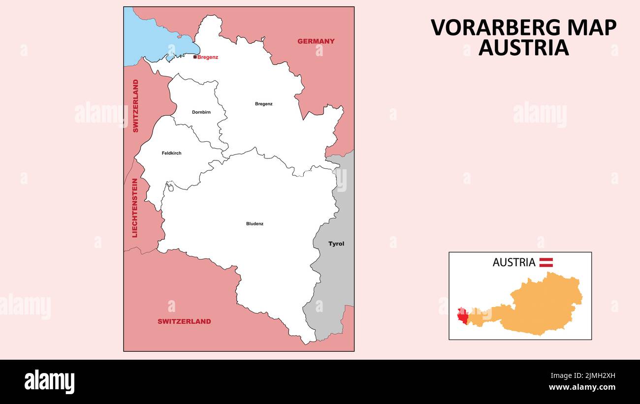 Austria center world map hi-res stock photography and images - Alamy