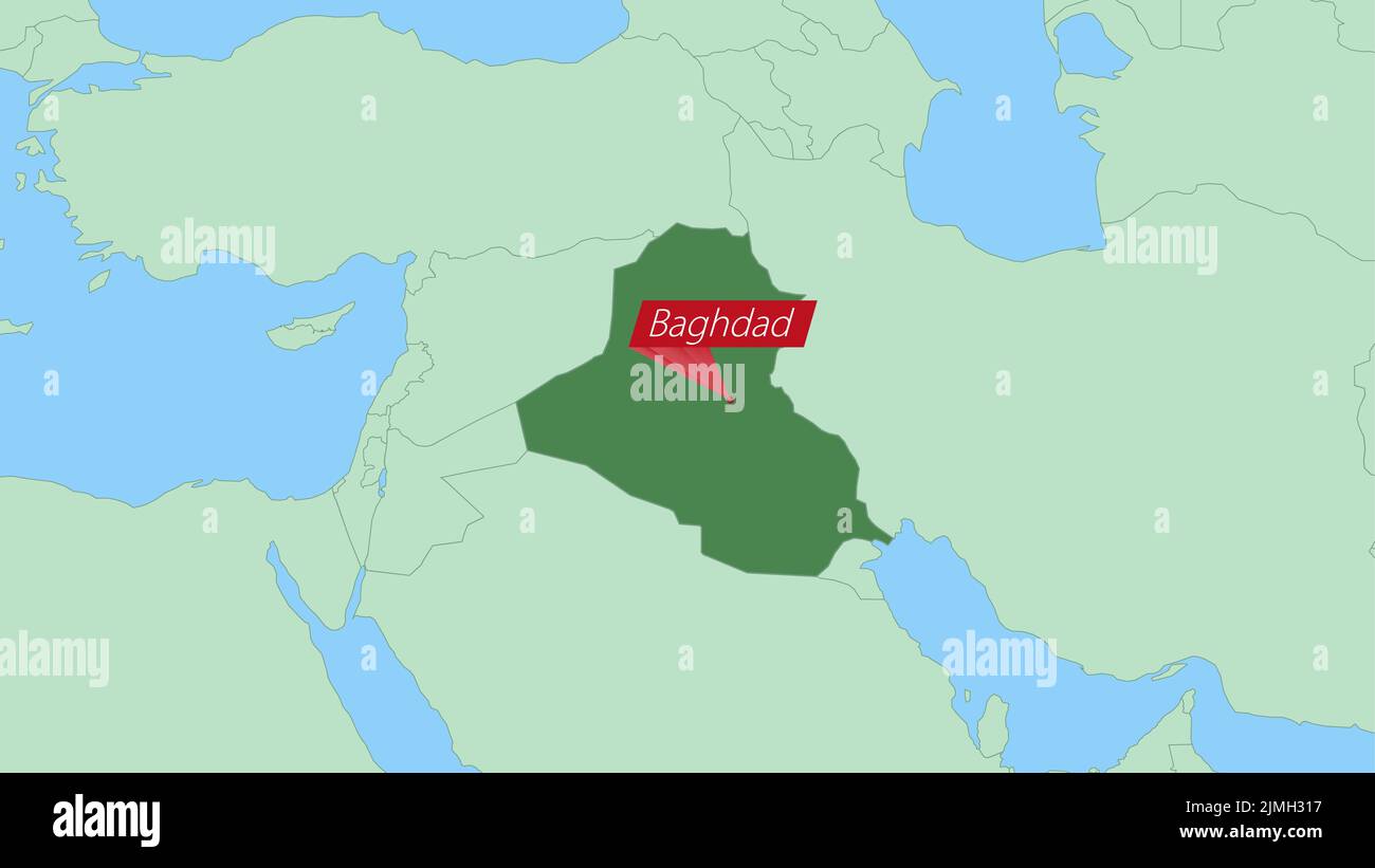 Mapa Da Capital Do Iraque Iraq Map Bilder: Stock Fotos & Videos.