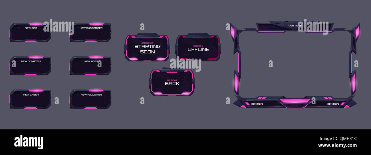 Broadcast gaming border hi-res stock photography and images - Alamy