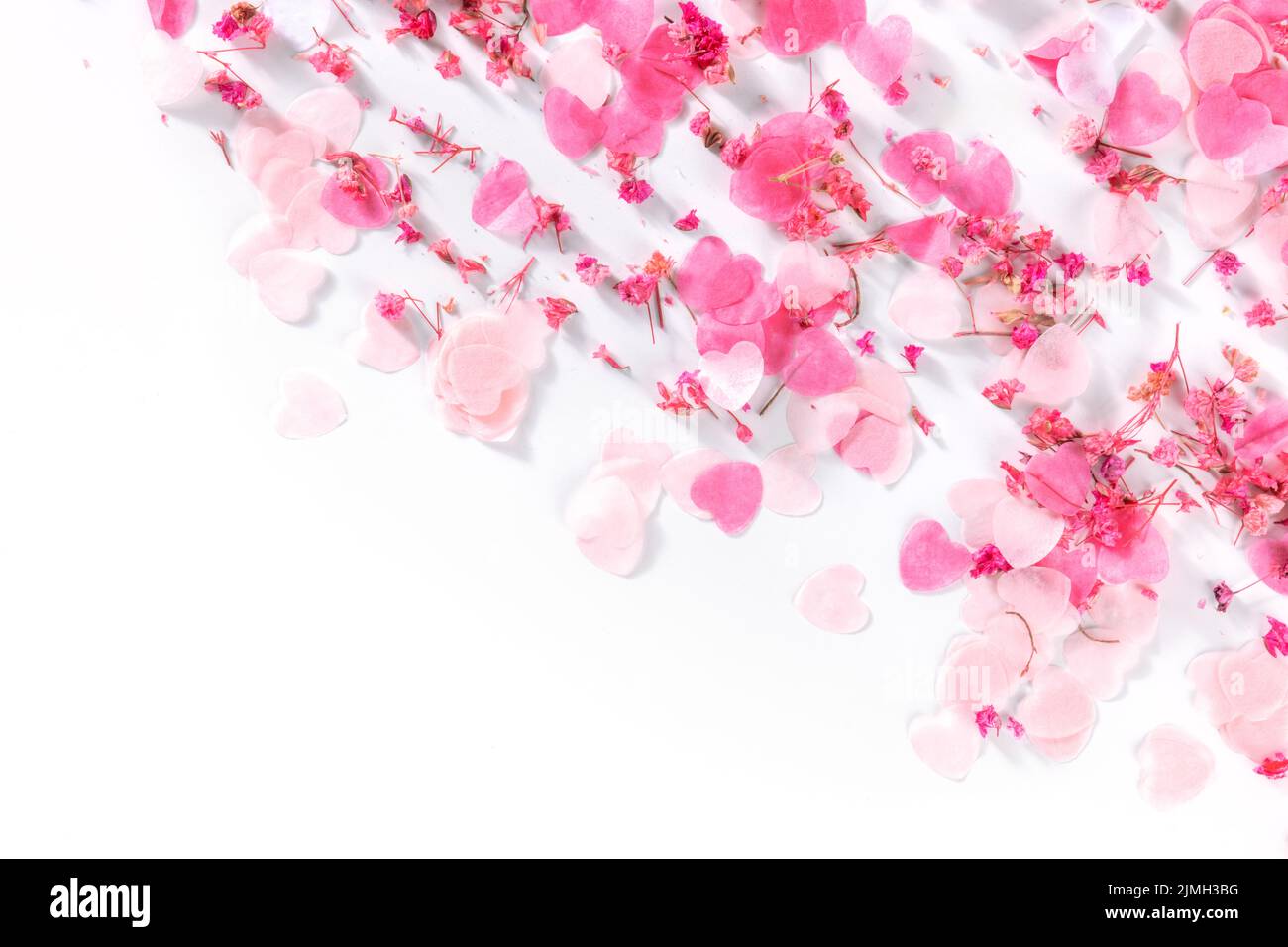 Valentine day greeting card or invitation design template with pink ...