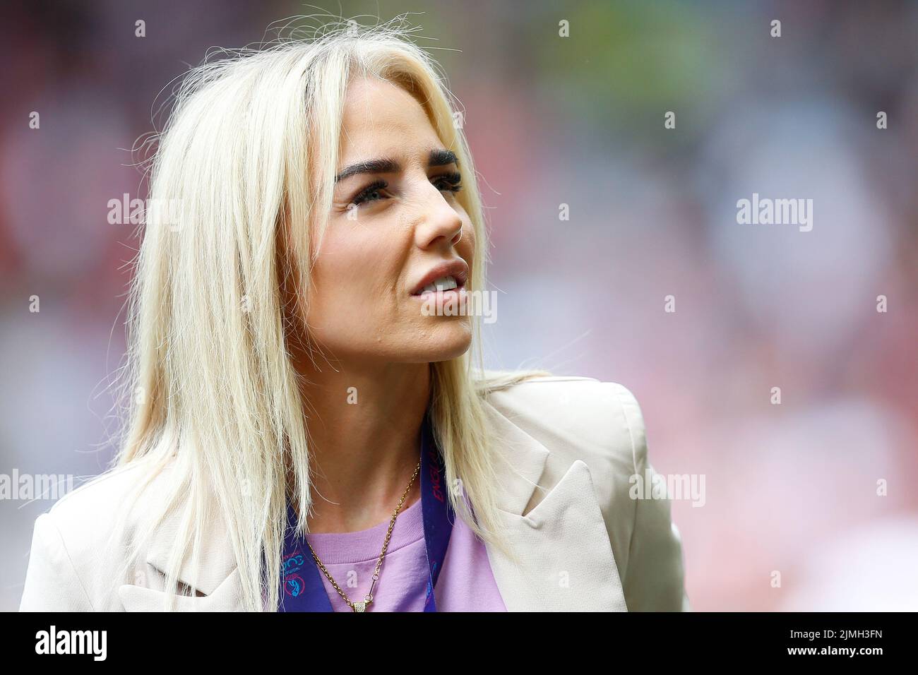 Alex Greenwood attends todays game Stock Photo - Alamy