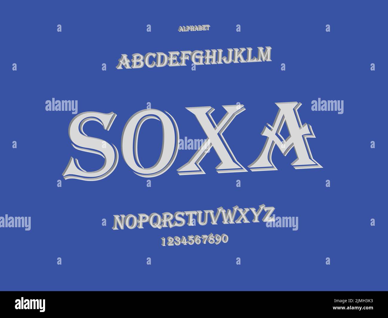 Elegant alphabet letters font and number. Typography uppercase and ...