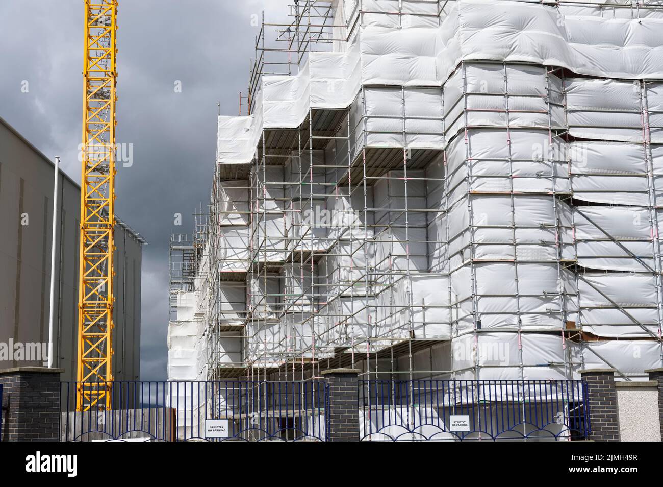 Marine shipyard new ferry ship under construction Stock Photo - Alamy