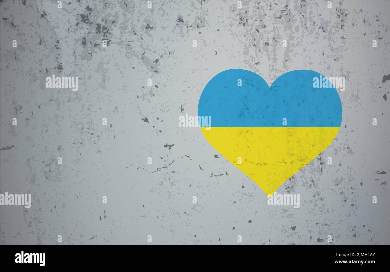 Ukraine flag and heart hi-res stock photography and images - Alamy