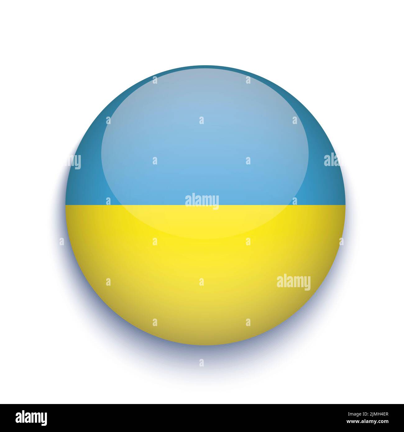 Ukraine Flag Button Stock Photo - Alamy