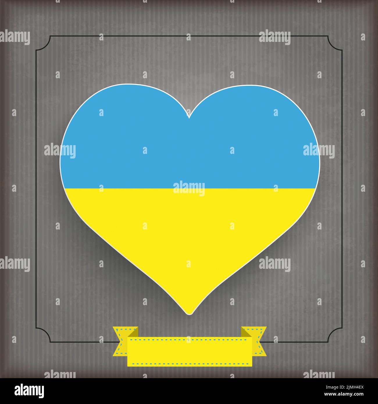 Vintage Ribbon Ukraine Heart Stock Photo - Alamy