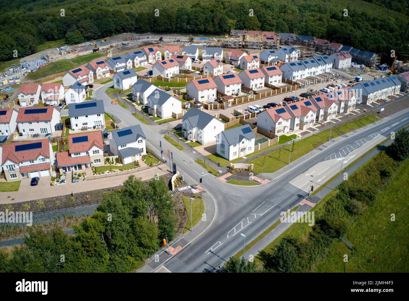 New housing development building houses for increased demand in rural ...