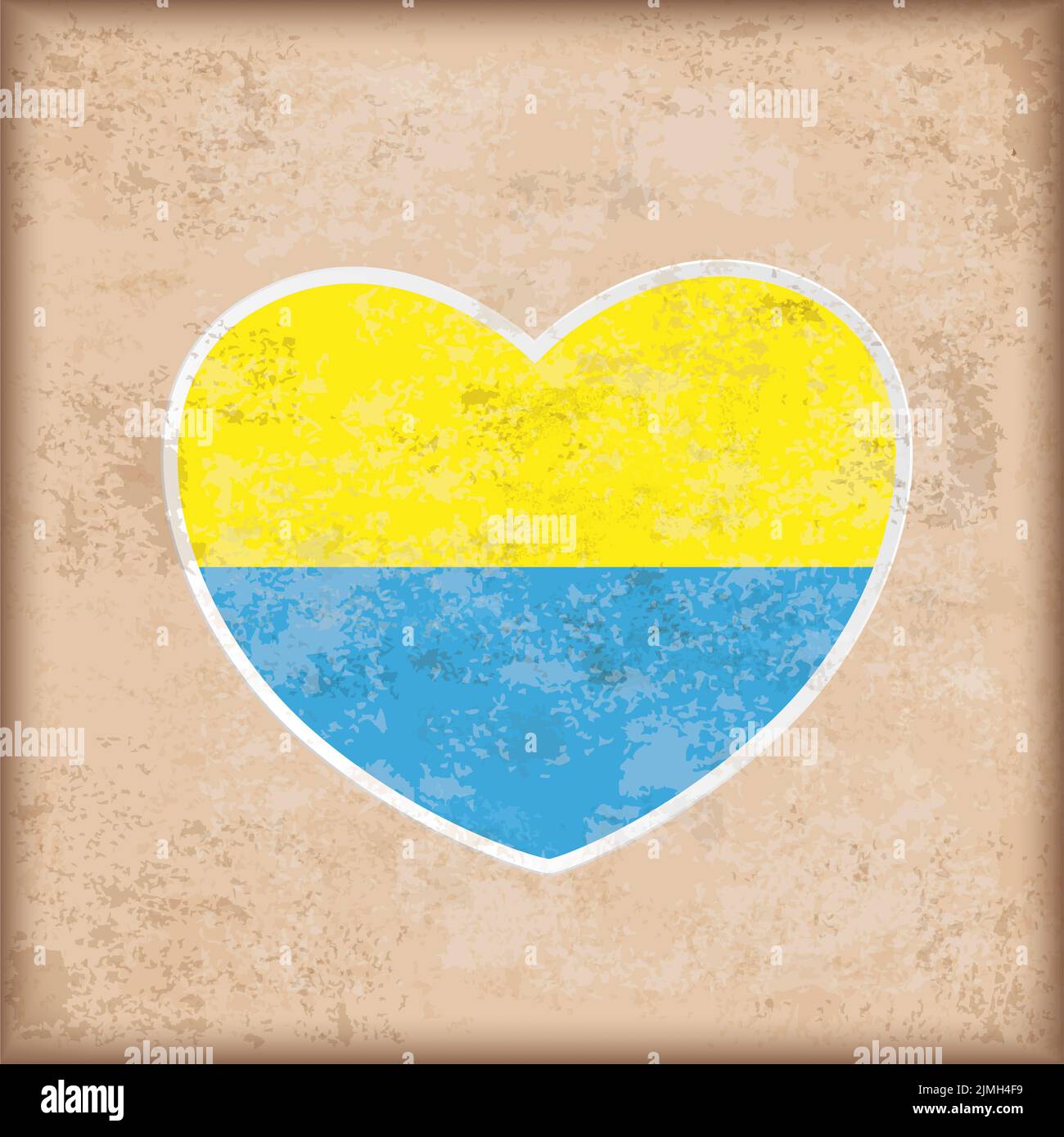 Ukraine Heart Vintage Stock Photo - Alamy
