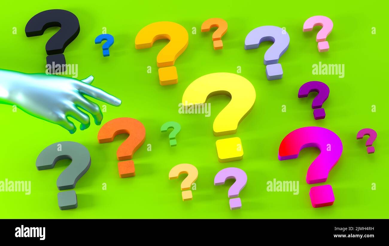 question , ideas and solution Stock Photo - Alamy