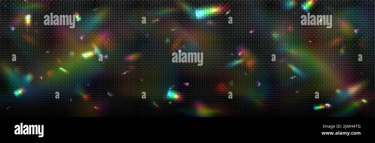 Overlay rainbow effect, prism crystal light refraction. Lens flare ...