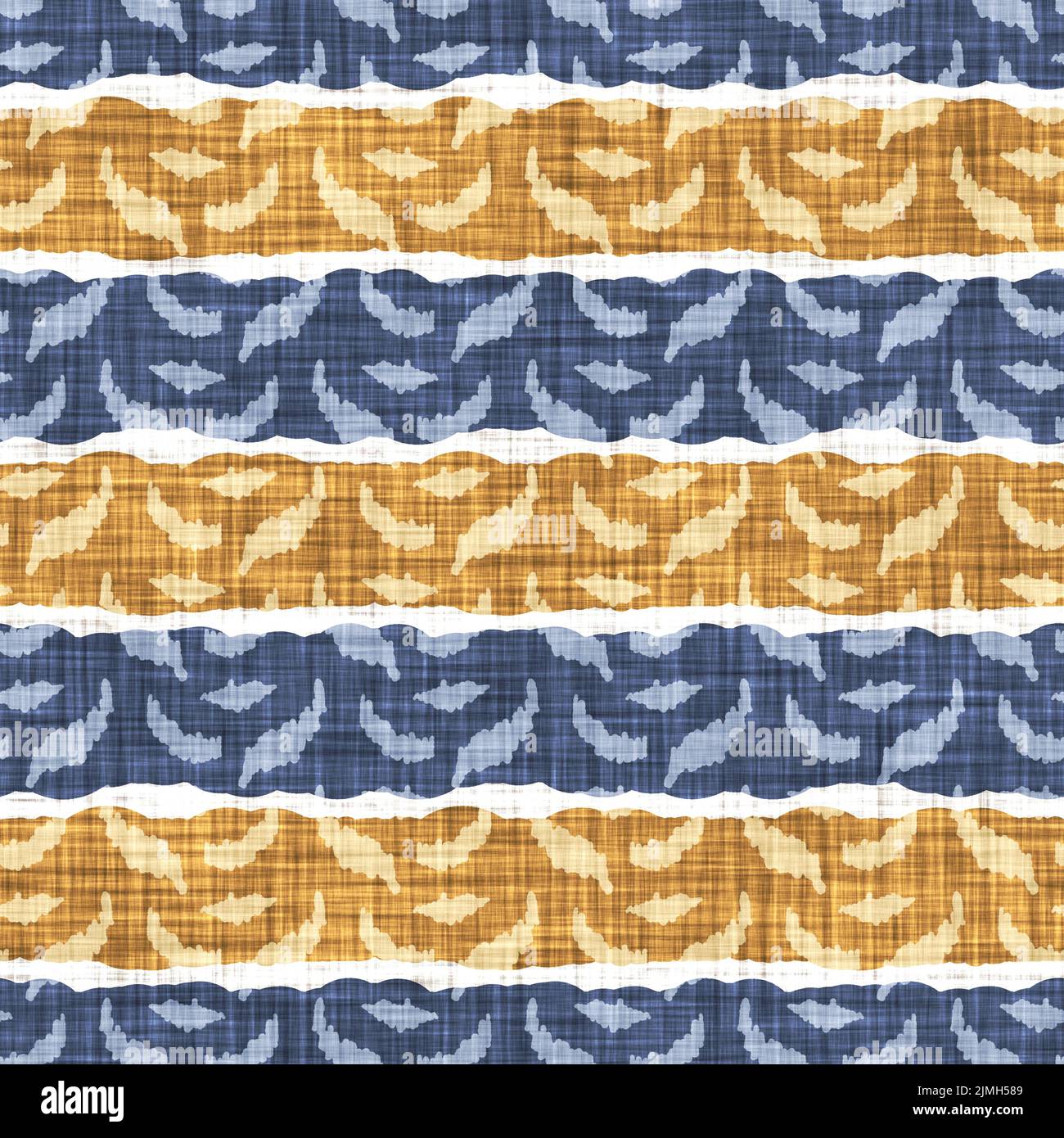 Seamless French country kitchen stripe fabric pattern print. Blue ...