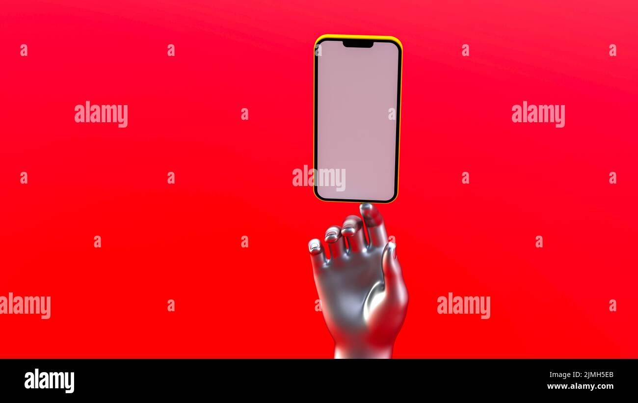 smartphone and arm Stock Photo - Alamy