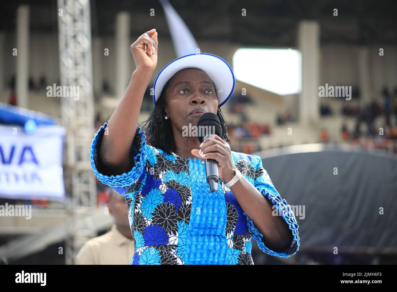 Nairobi, Kenya. 06th Aug, 2022. Martha Karua, the running mate of Azimio la Umoja One Kenya ...