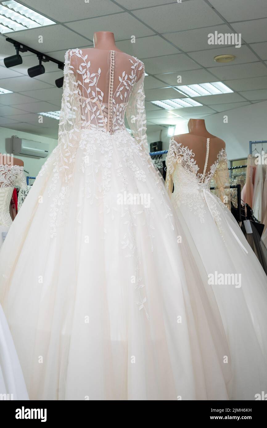 Wedding dress shop rear hi-res stock photography and images - Alamy