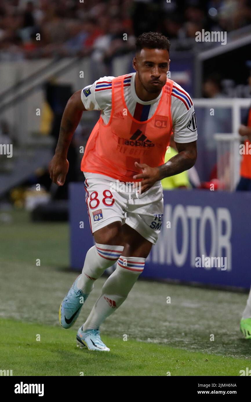 Corentin TOLISSO of Lyon during the French championship Ligue 1 ...