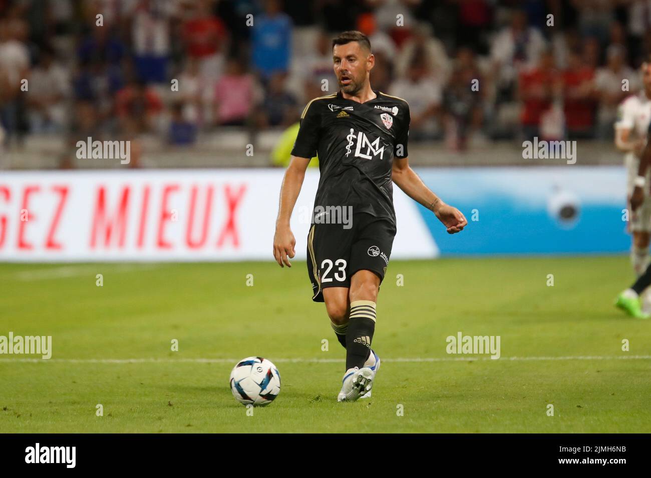 Thomas MANGANI of Ajaccio during the French championship Ligue 1 ...
