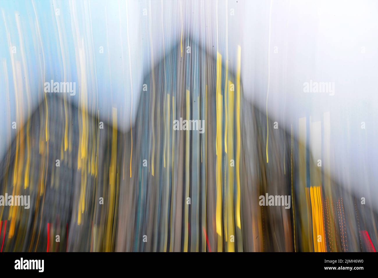 Frankfurt skyscraper, wipe effect Stock Photo - Alamy