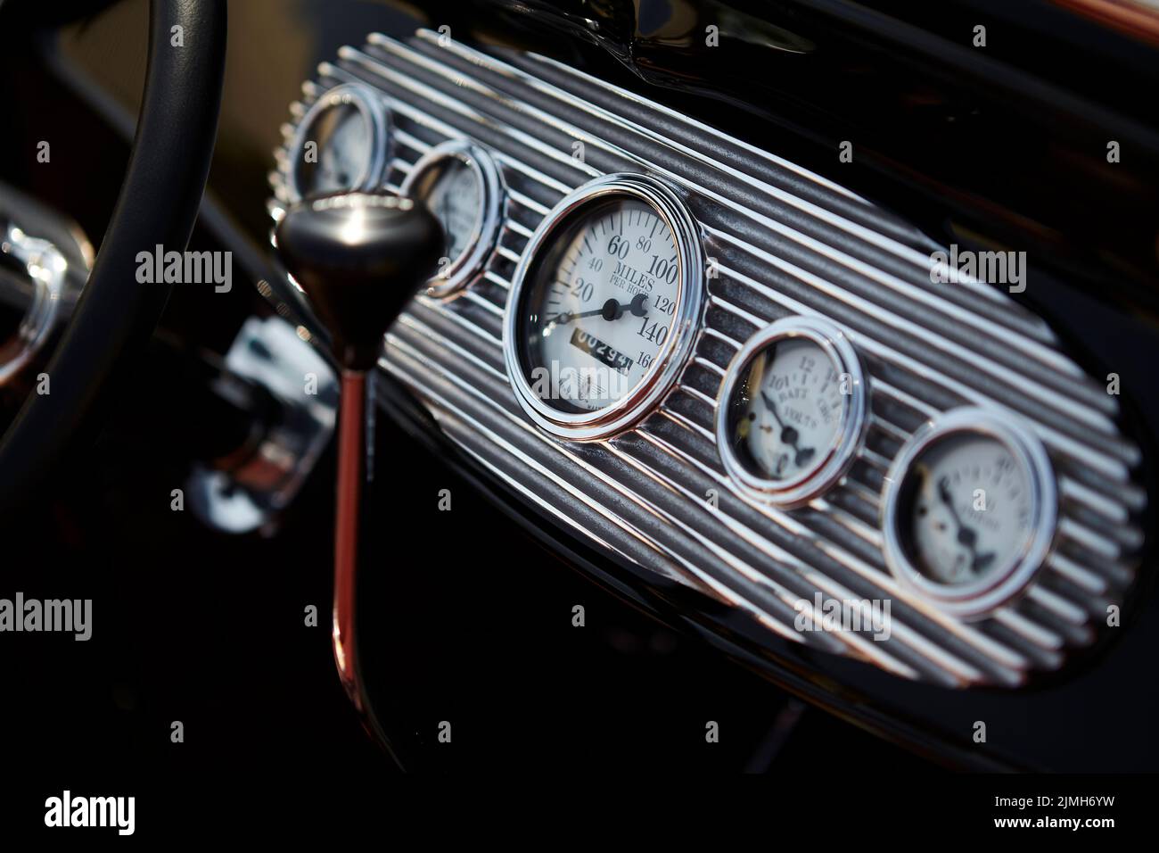 Image of Car,Classic Car instrument panel Stock Photo - Alamy
