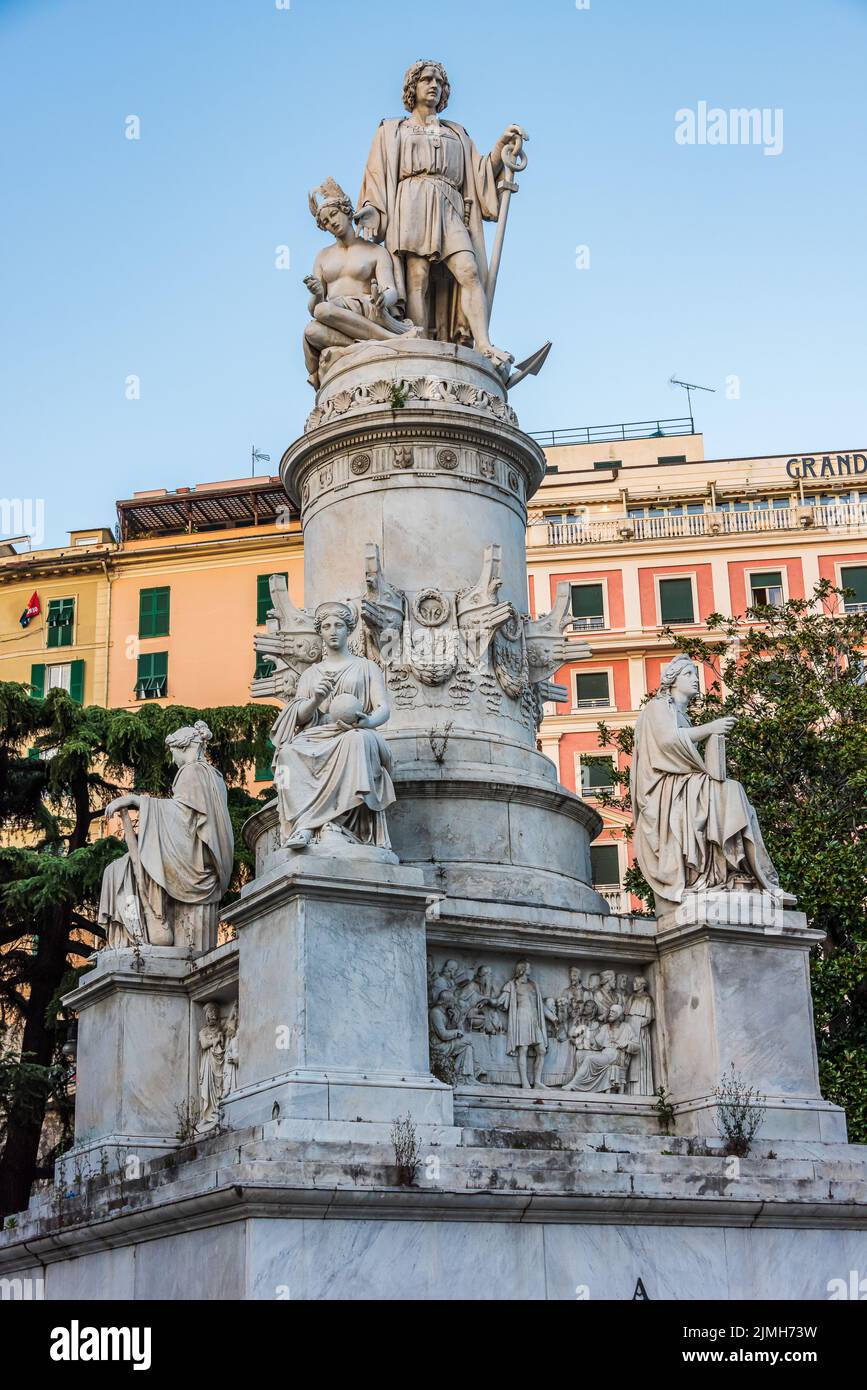 Genoa monument hi-res stock photography and images - Alamy