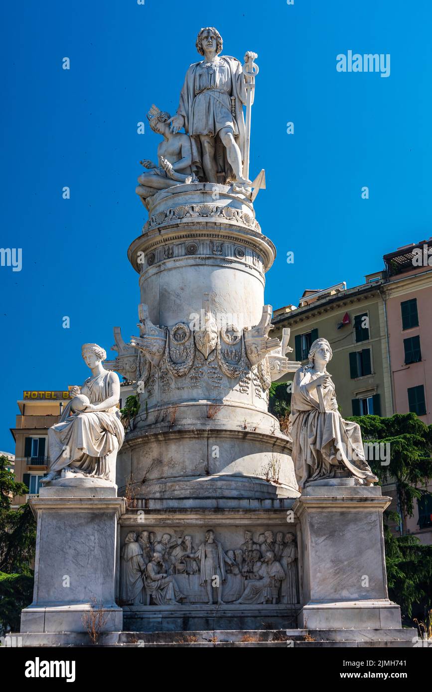Genoa monument hi-res stock photography and images - Alamy