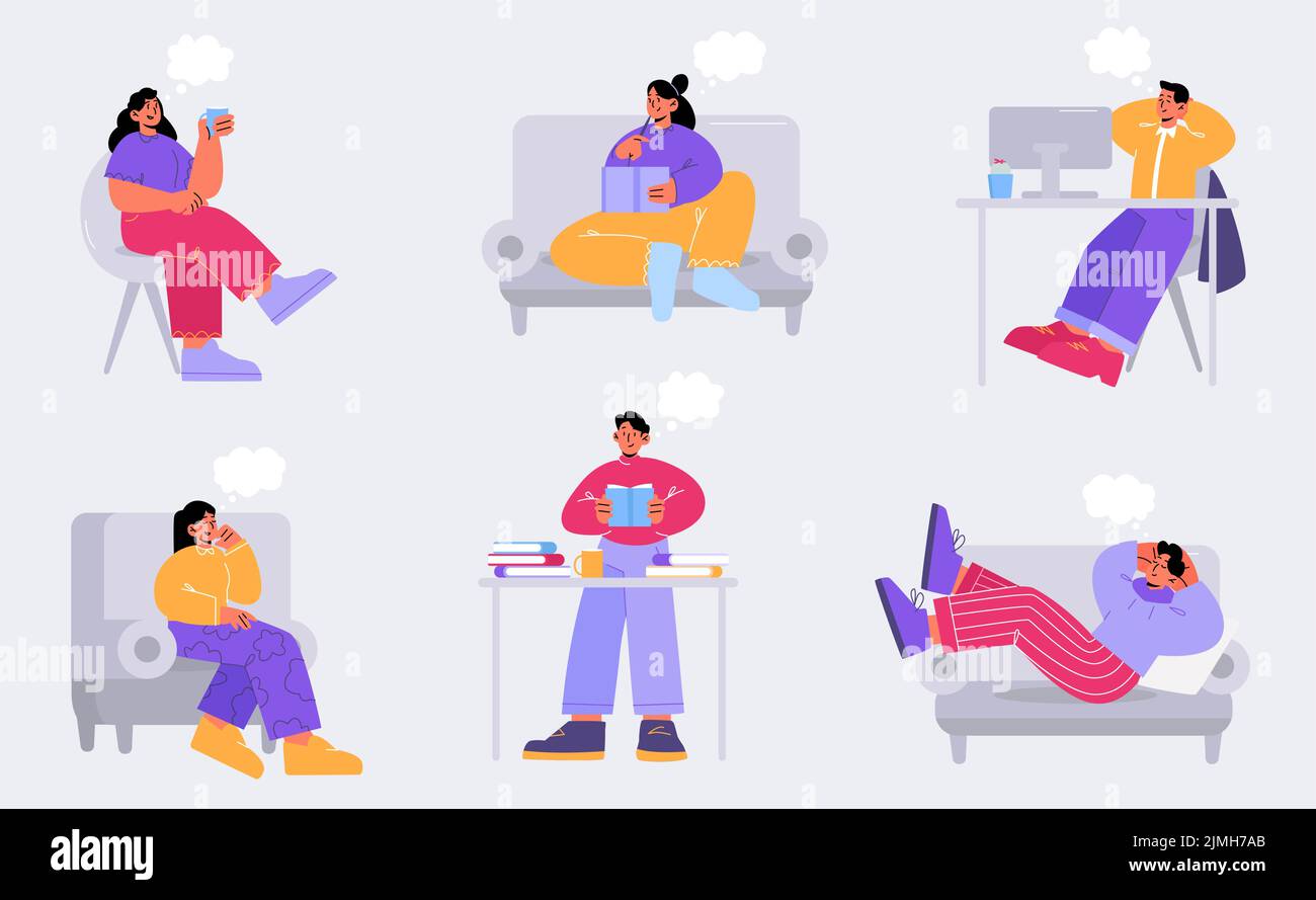 Woman thinking cloud writing Stock Vector Images - Alamy