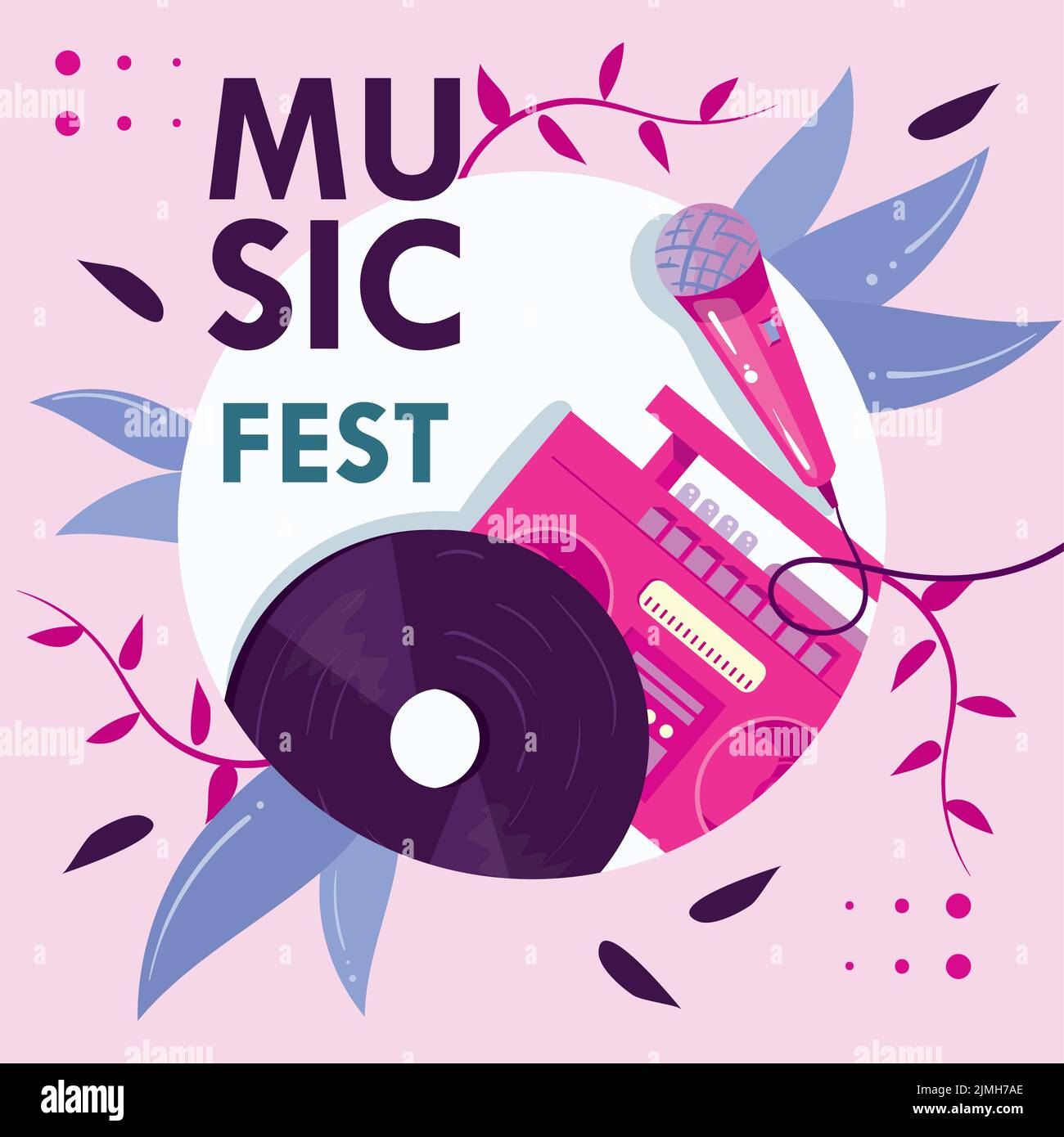 music festival illustration Stock Vector Image & Art - Alamy