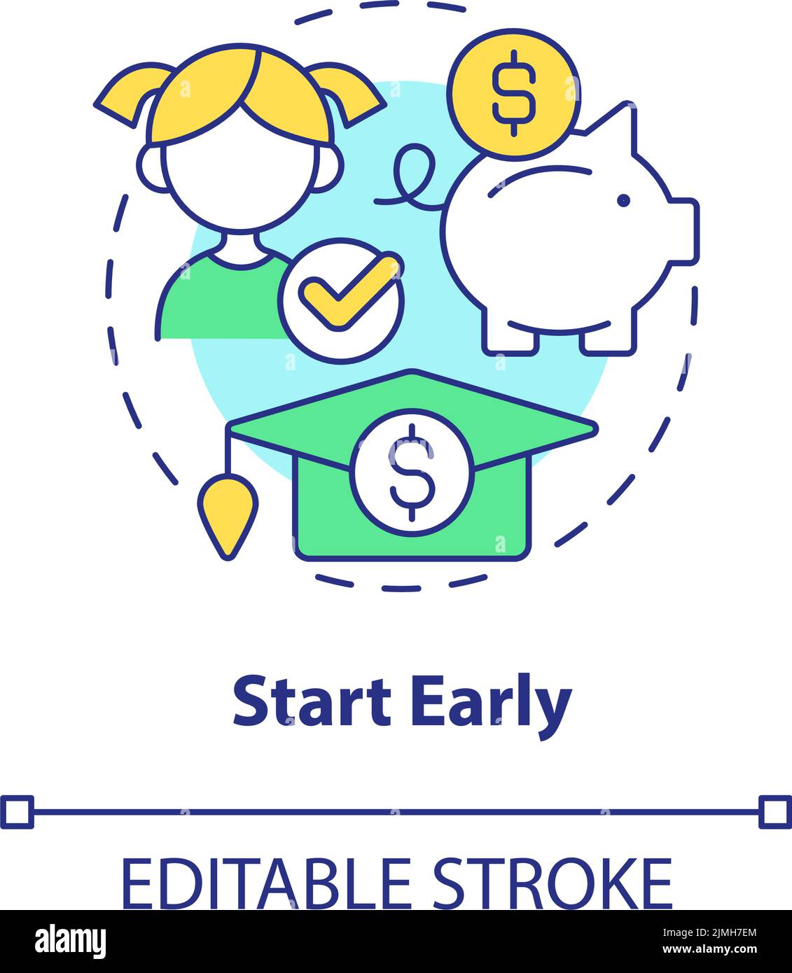 Start early concept icon Stock Vector Image & Art - Alamy