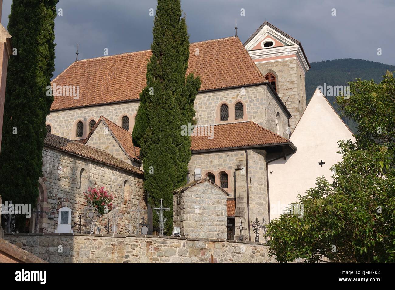 Parish Church of the Assumption in Schenna Stock Photo - Alamy