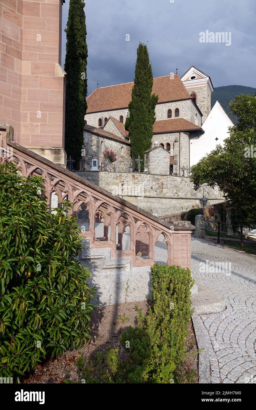 Parish Church of the Assumption in Schenna Stock Photo - Alamy
