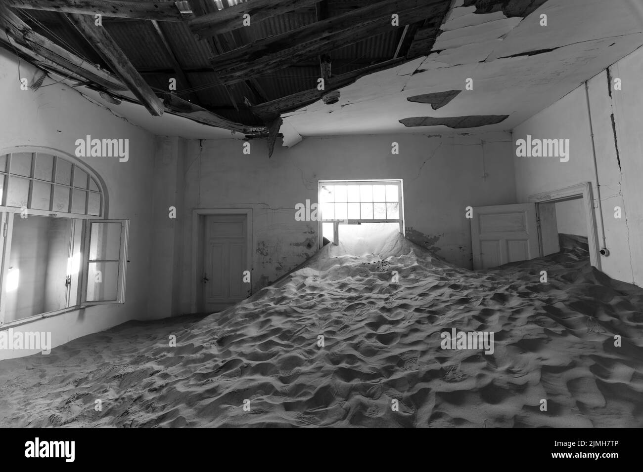 abandoned diamond mine showing dereliction of building and reclaimed by ...