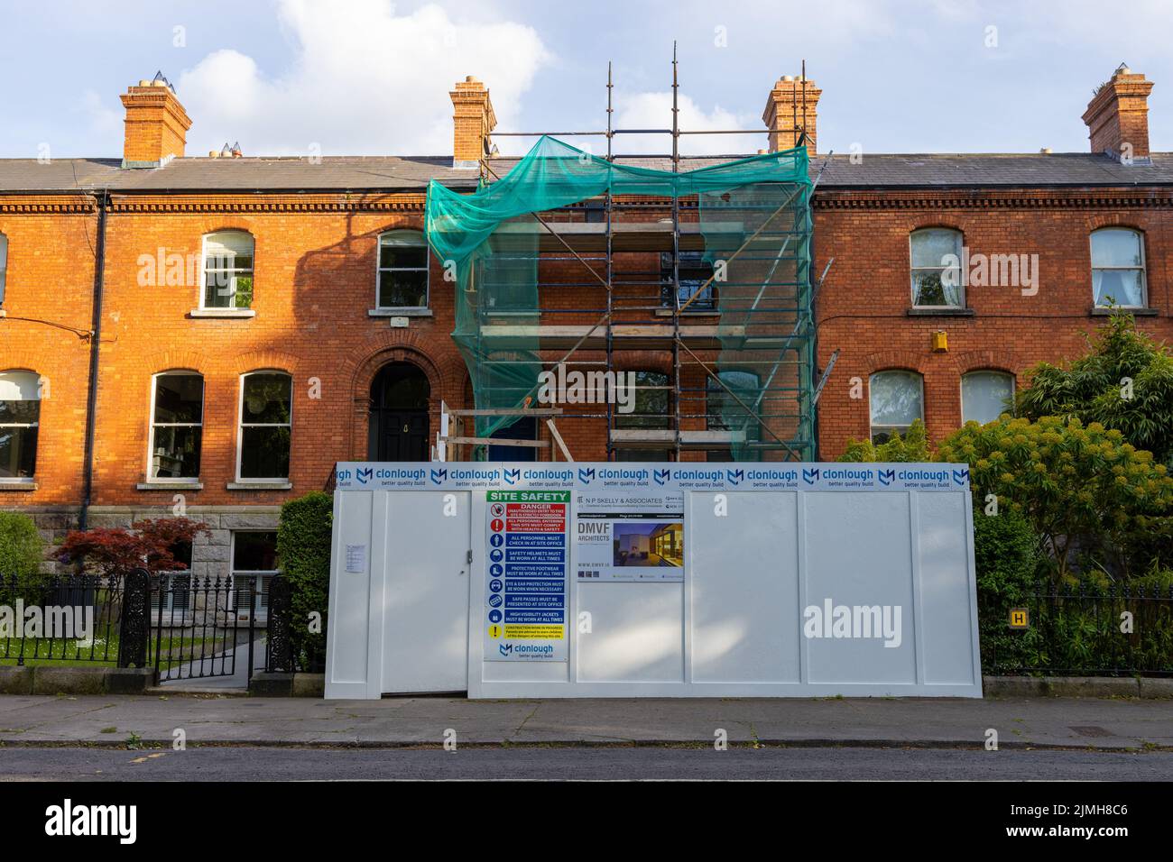 A brick building in Dublin Ireland in a neighborhood with decorative ...