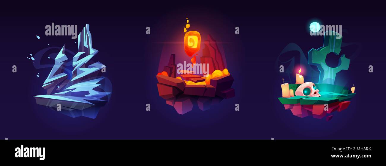 Fantasy floating platform Stock Vector Images - Alamy