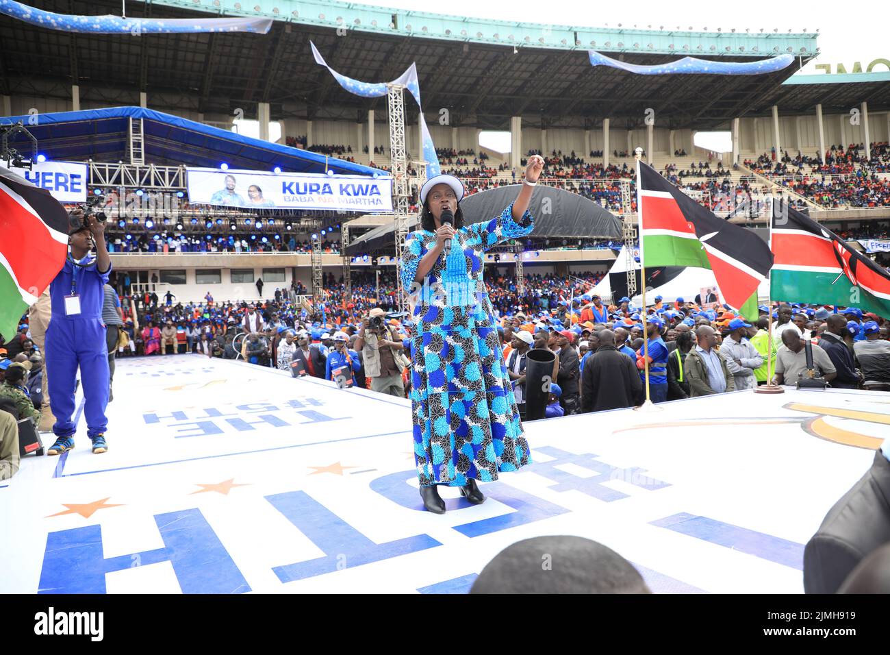 Nairobi, Kenya. 06th Aug, 2022. Martha Karua, the running mate of Azimio la Umoja One Kenya ...