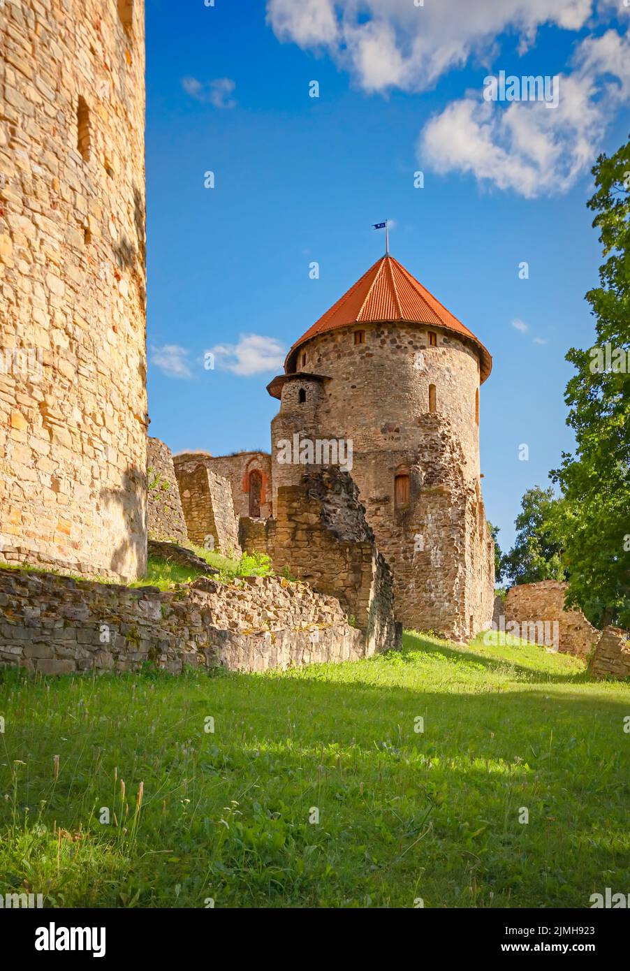 Ruins of an old castle Stock Photo - Alamy
