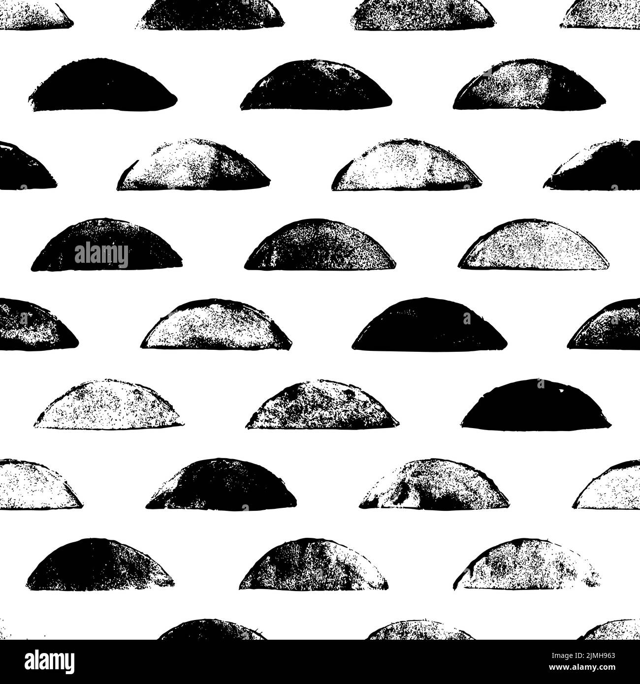 Hand drawn seamless pattern with semi circles Stock Vector Image & Art ...