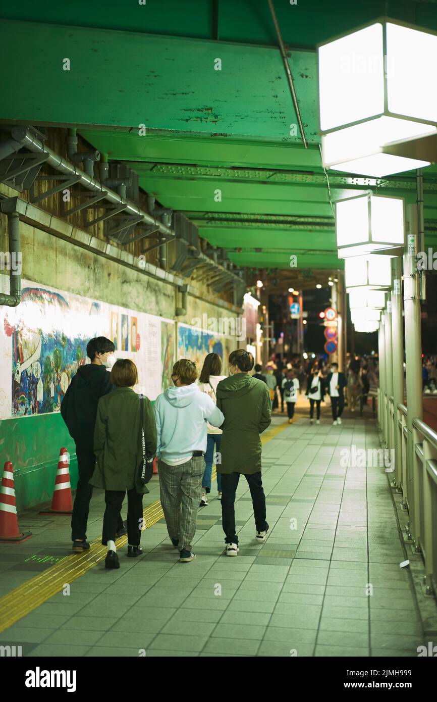 People walking at japan Stock Photo - Alamy
