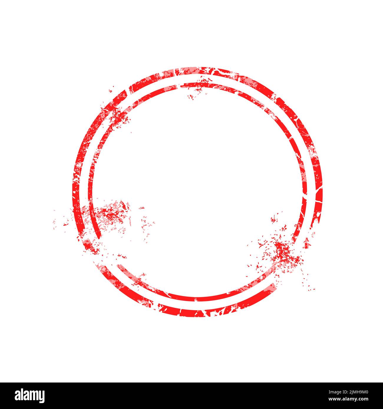 Round Rubber Stamp Vector