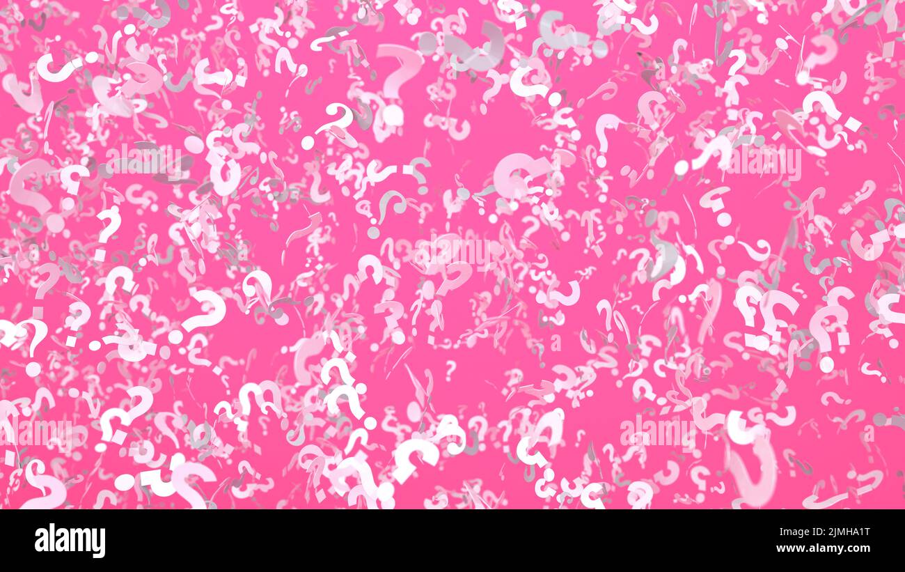 Flying Paper Question Stock Photo - Alamy