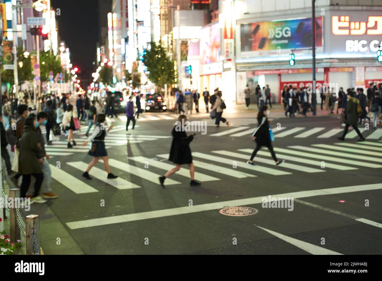 People walking at japan Stock Photo - Alamy