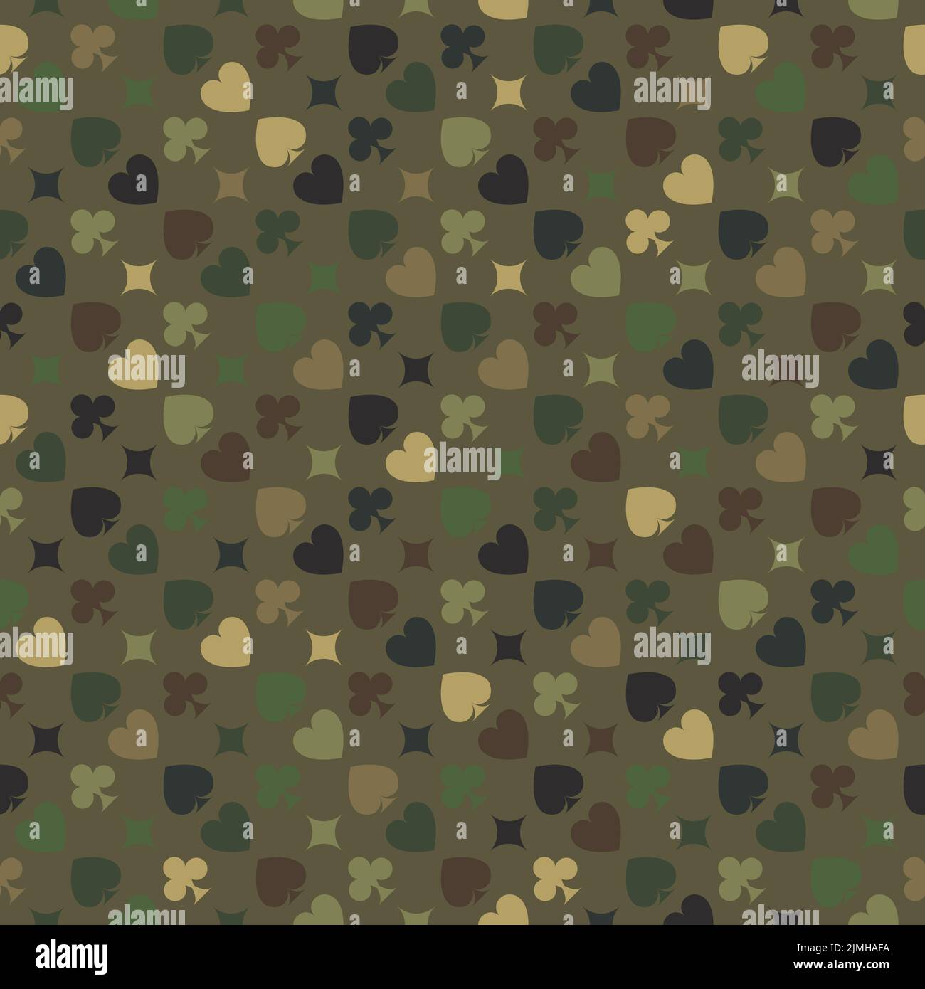 Vector playing cards suits seamless patterns. Backgrounds card suits ...