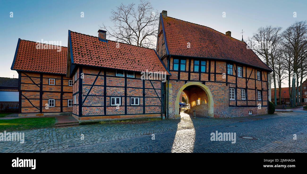 Huns gate, the former gatehouse to Asbeck Abbey, Legden, Muensterland ...