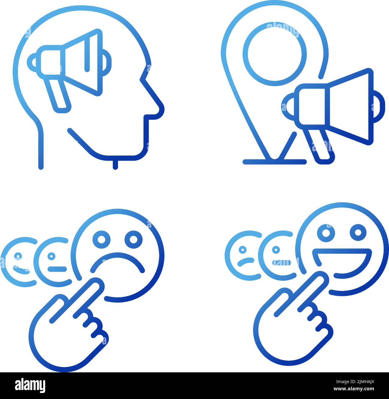 Promotion And Feedback Pixel Perfect Gradient Linear Vector Icons Set Stock Vector Image And Art